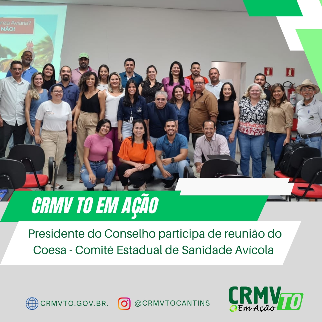 Presidente do Conselho participa de reunião do Coesa – CRMV-TO